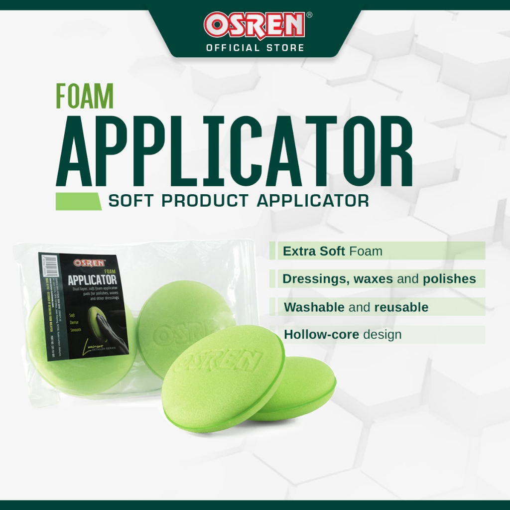 OSREN Luminous Soft Foam Applicator Polish & Wax Applicator | Shopee ...