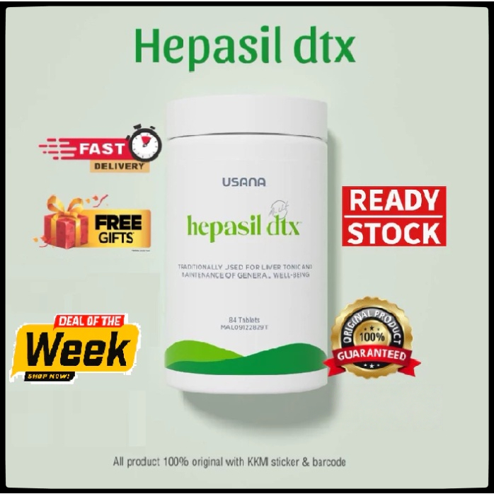 🔥READY STOCK🔥 ORIGINAL USANA HEPASIL DTX 肝臟寶 84 TABLETS 🔥 Exp 05/2026 ...