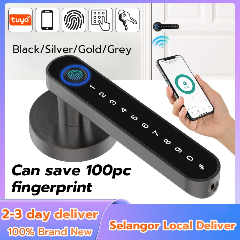Smart Fingerprint Door Lock Set Tuya Smart Lock Digital 100PCS ...