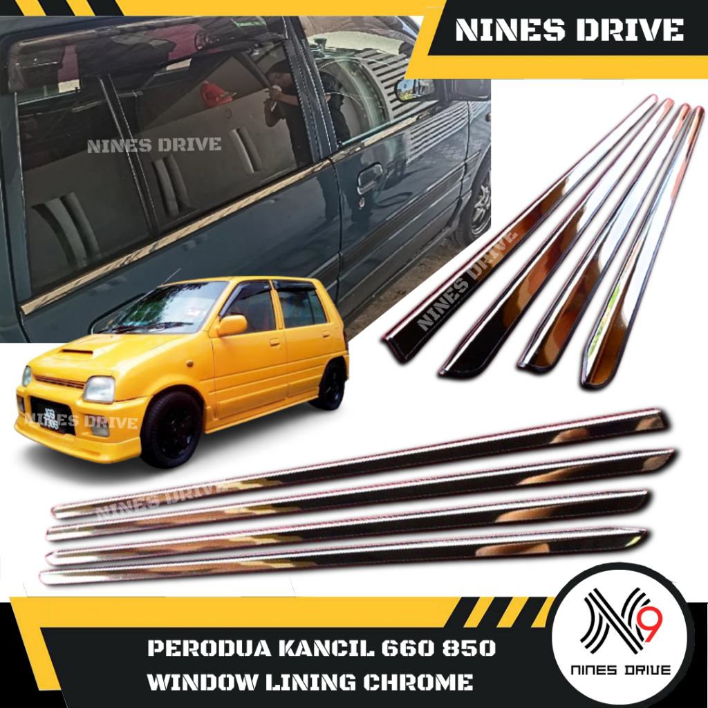 Perodua Kancil Old 660cc / New 850cc Chrome Lining Window Trim ...