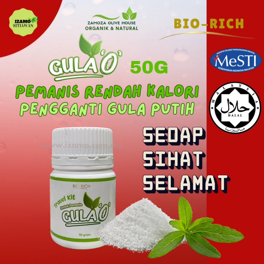 GULA O ORIGINAL Gula Rendah Kalori Pemanis Semulajadi Sweetener Sihat ...