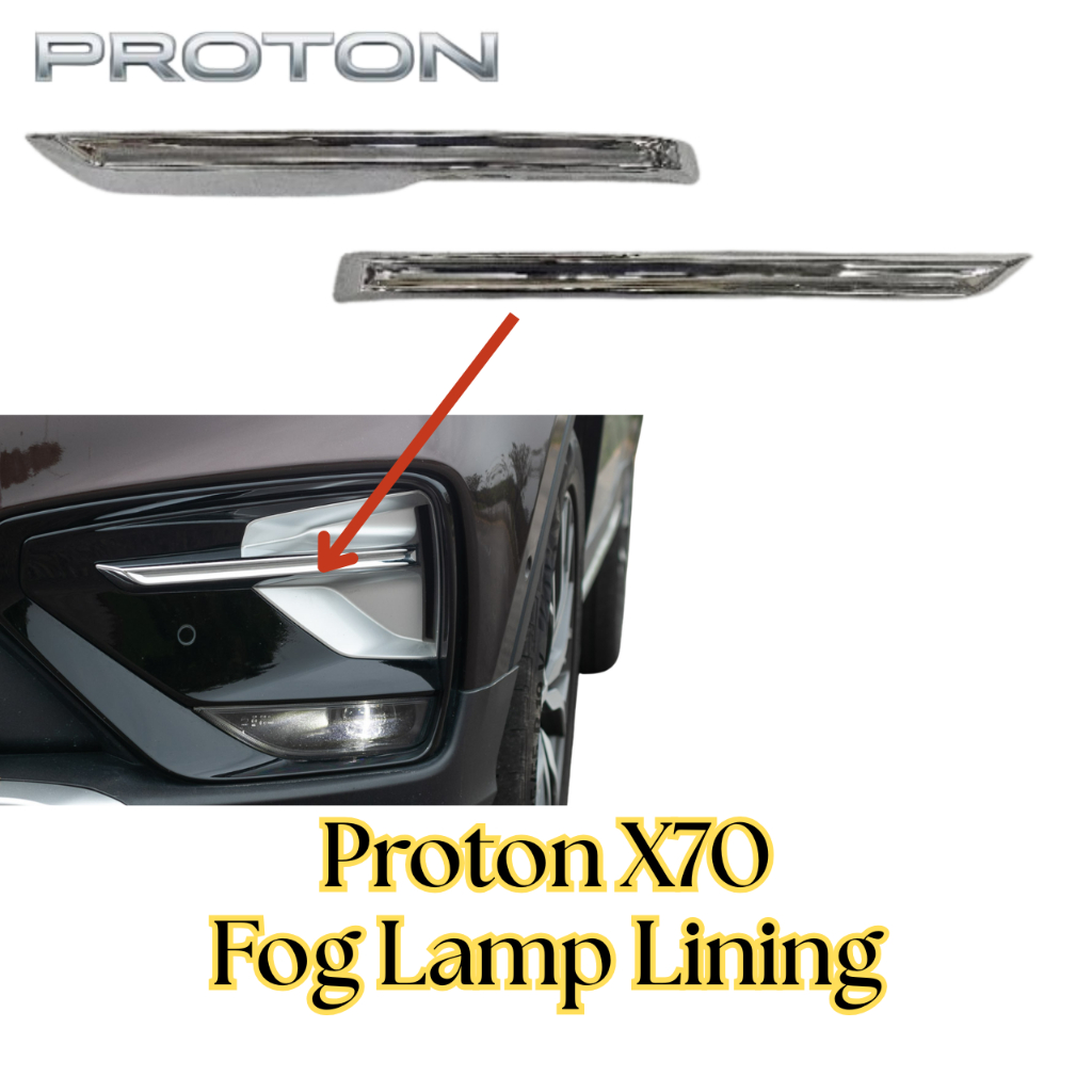 Proton X70 Front Fog Lamp Lining Chrome Lining Fog Light Body Kit OEM ...