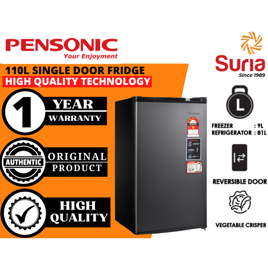 (Free Delivery Kedah,Penang & Perlis)Pensonic 110L One Door Single Door ...