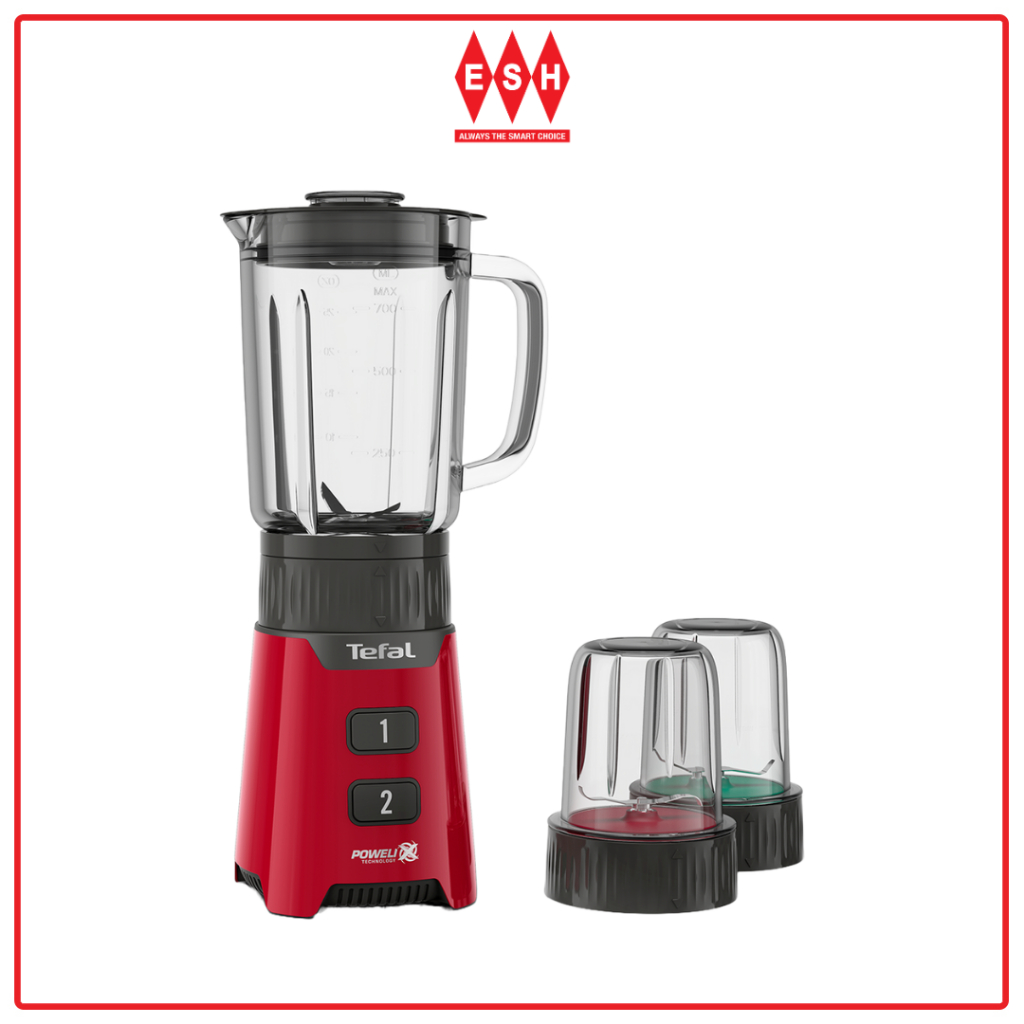 Tefal BL168 1.0L Minimix 2 Speed Control with Grinder & Chopper Glass Jar Blender | ESH | Shopee ...