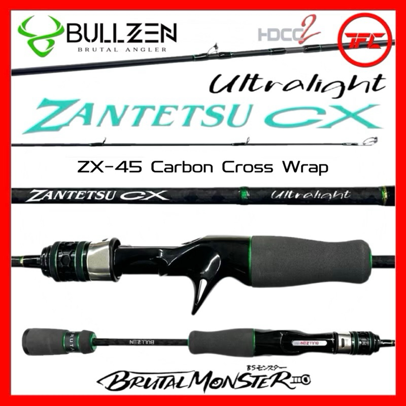 BULLZEN Zantetsu CX Ultralight Borderless Baitcast & Spinning Rod BC ...