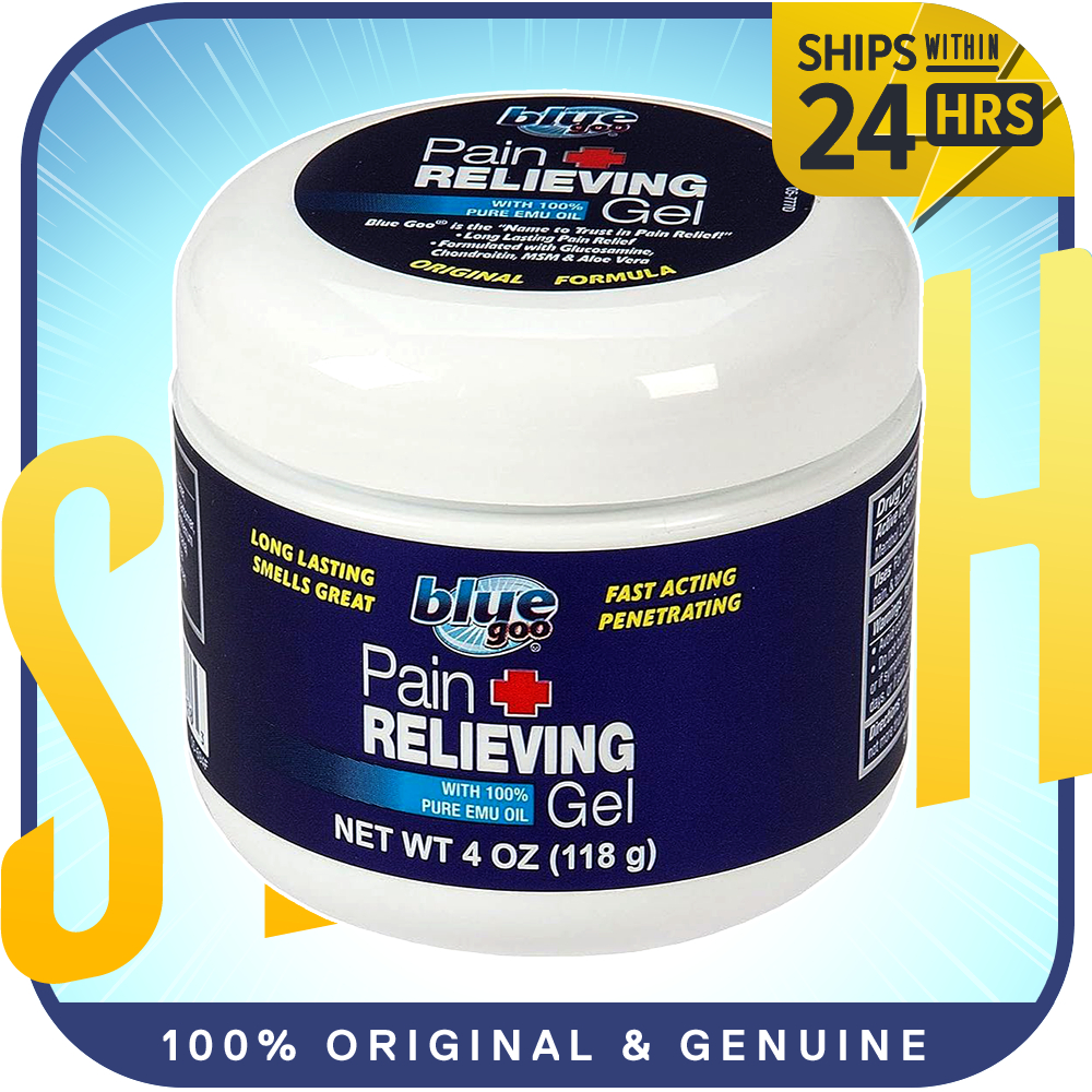 Blue Goo Pain Relieving Gel – Back, Neck, Muscle, and Joint Pain, Fast ...
