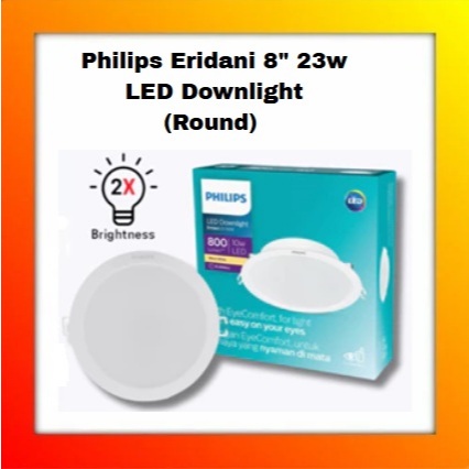 PHILIPS Eridani LED Downlight 8" 23W / Philips Lampu Downlight Plaster ...