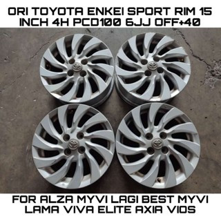 Sport Rim 15 Inch 4H PCD100 Enkei Alza / Vios / Myvi Sport Rim 15 Inch ...