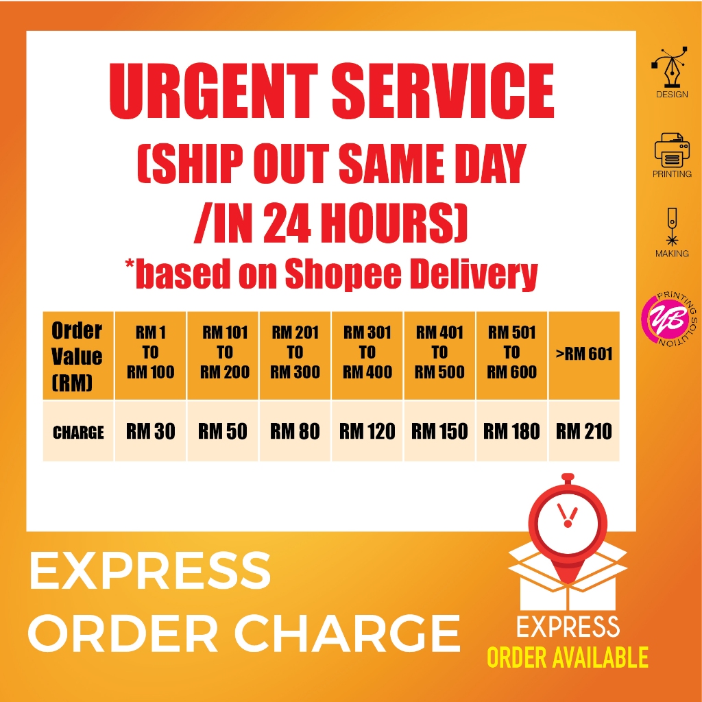 Urgent Printing Service Within 24 Hours | Shopee Malaysia