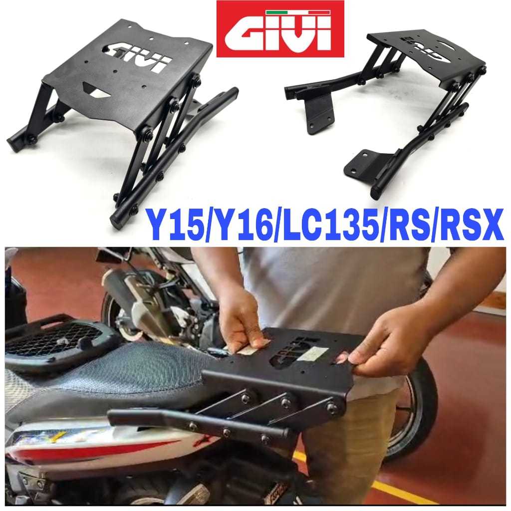 GIVI MONORACK FOLD RACK LIPAT LC135 V1 LCV8 Y15ZR Y16ZR ADV160 VARIO ...