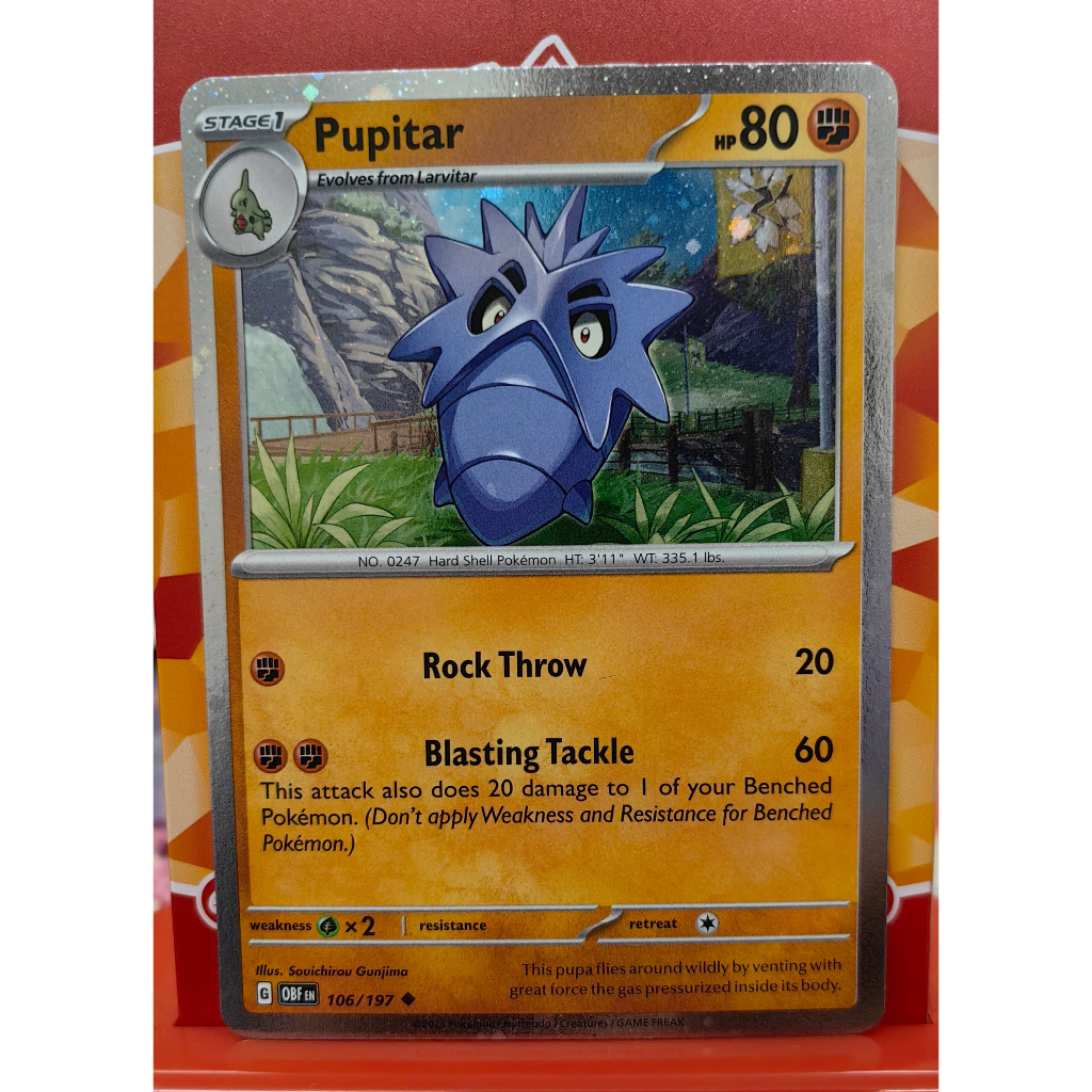 Pupitar - 106/197 (Cosmos Holo) - Miscellaneous Cards & Products (MCAP) | Shopee Malaysia