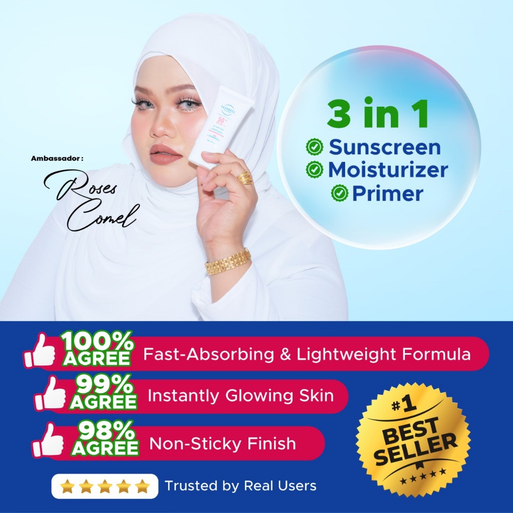 SASABELL : Set Physical Sunscreen Tone Up Glowing UV Protection SPF50 ...