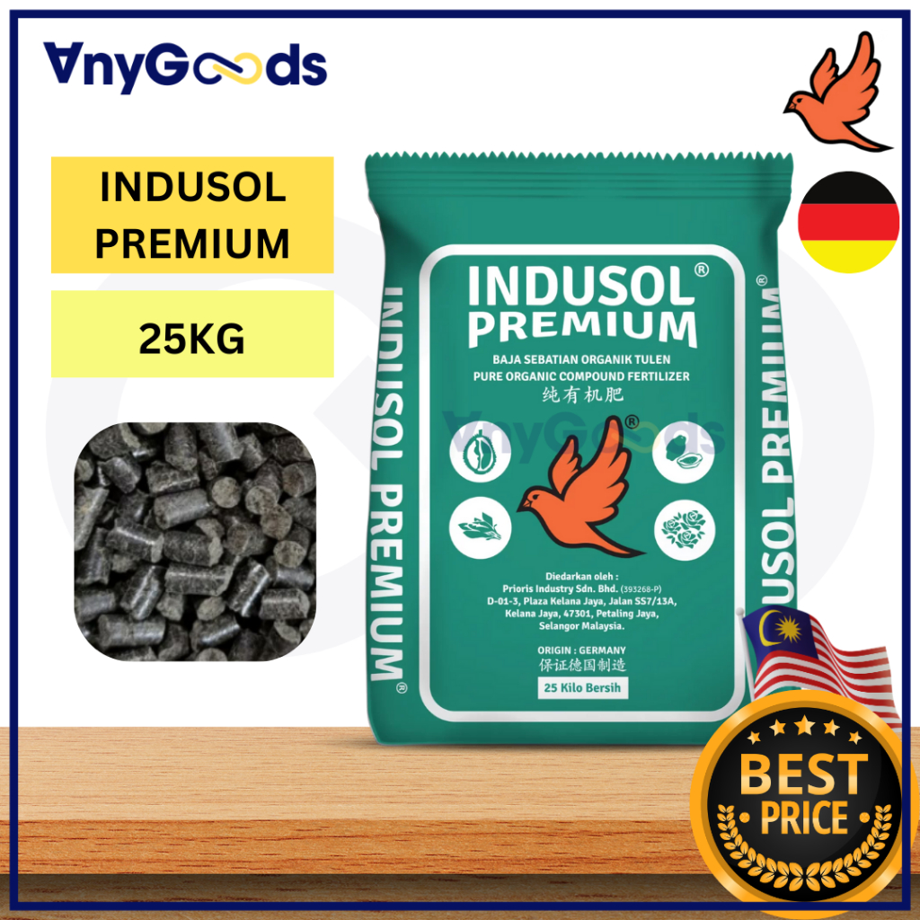 [25KG] AnyGoods x Indusol Premium Pure Organic Compound Fertilizer ...
