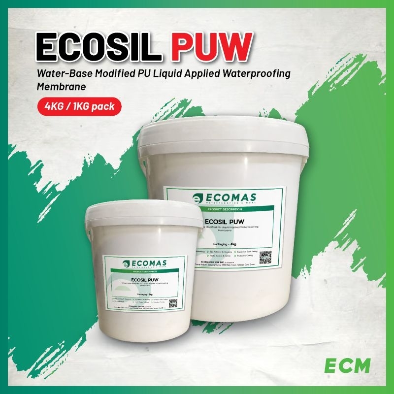 ECOSIL PUW (1KG & 4KG PACK) Water-based, Highly elastic, Hybrid PU ...