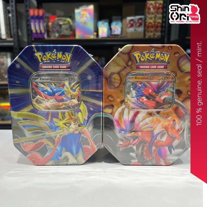 [READY STOCK] Pokemon TCG Koraidon & Zacian Ex Slashing Legends Tin ...
