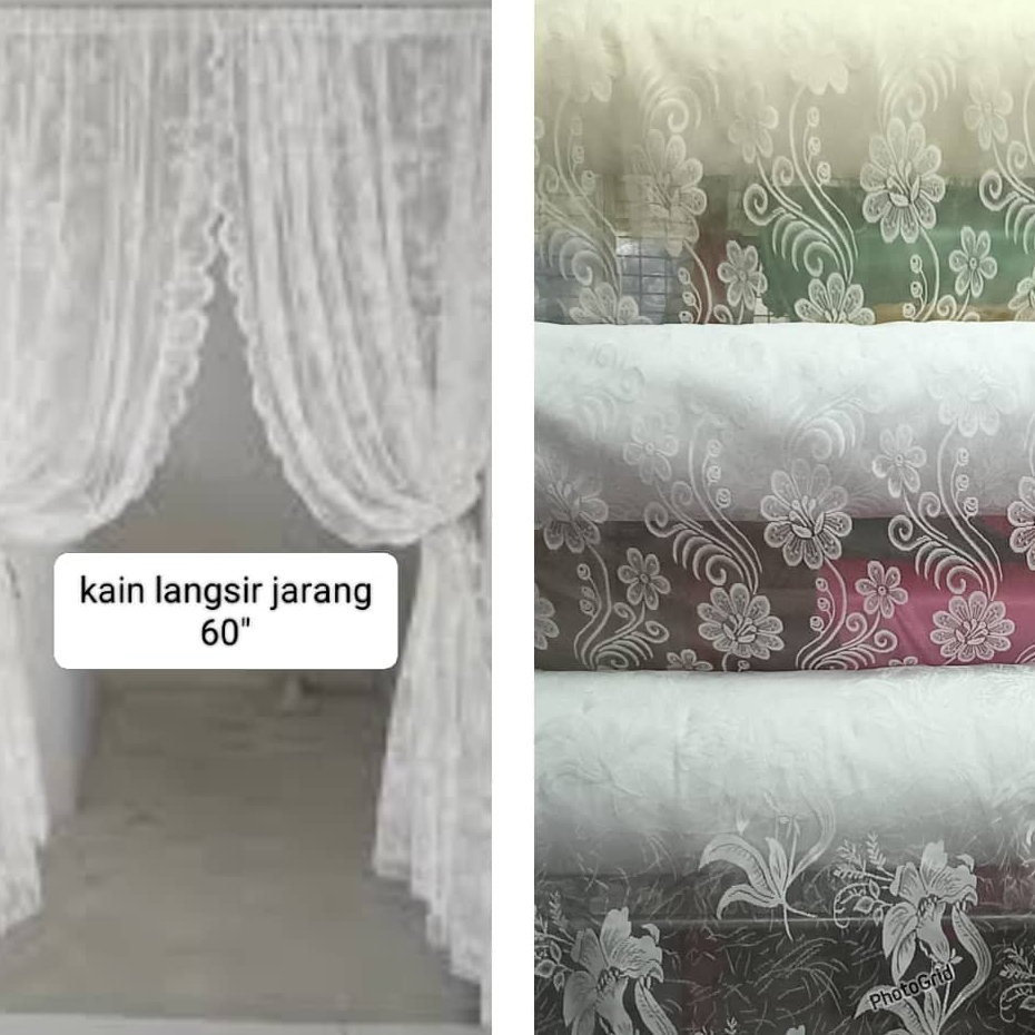KAIN LANGSIR 60INCI KAIN LANGSIR JARANG READY STOCK | Shopee Malaysia