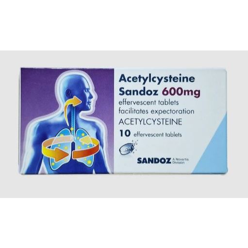 SANDOZ ACETYLCYSTEINE EFFERVESCENT TABLET 600MG 20S | Shopee Malaysia