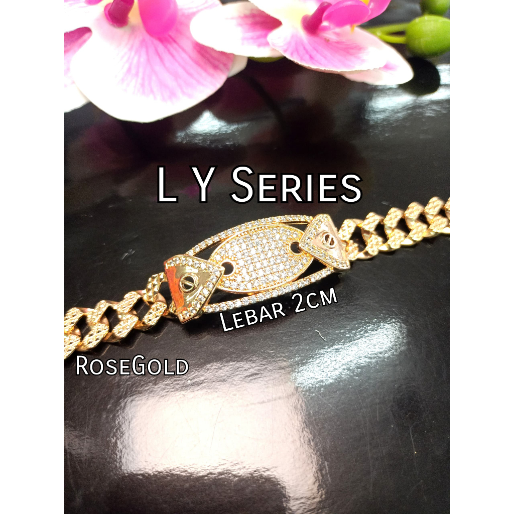 LY Series Rose Gold Emas 18K Korea | Shopee Malaysia