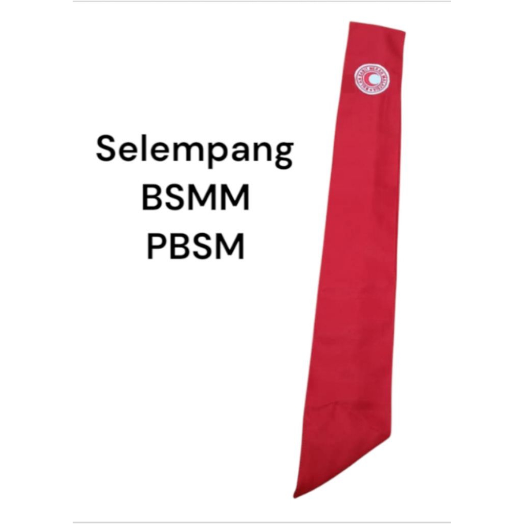 PBSM SELEMPANG DENGAN LENCANA/AKSESORI PERSATUAN BULAN SABIT MERAH BSMM ...