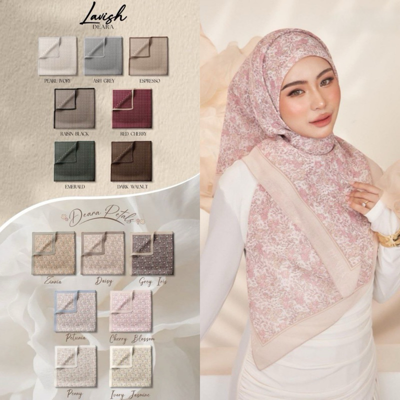 [NEW ARRIVAL] Deara Lavish/ Deara Petals/ Deara Davina/ Printed Bawal ...