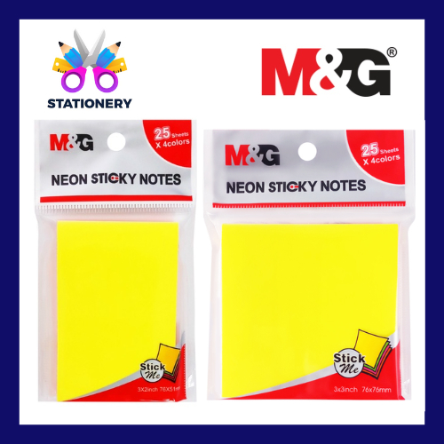 M&G Color Sticky Notes 100 Sheet / Sticky Note Memo Pad Lable / Sticker ...