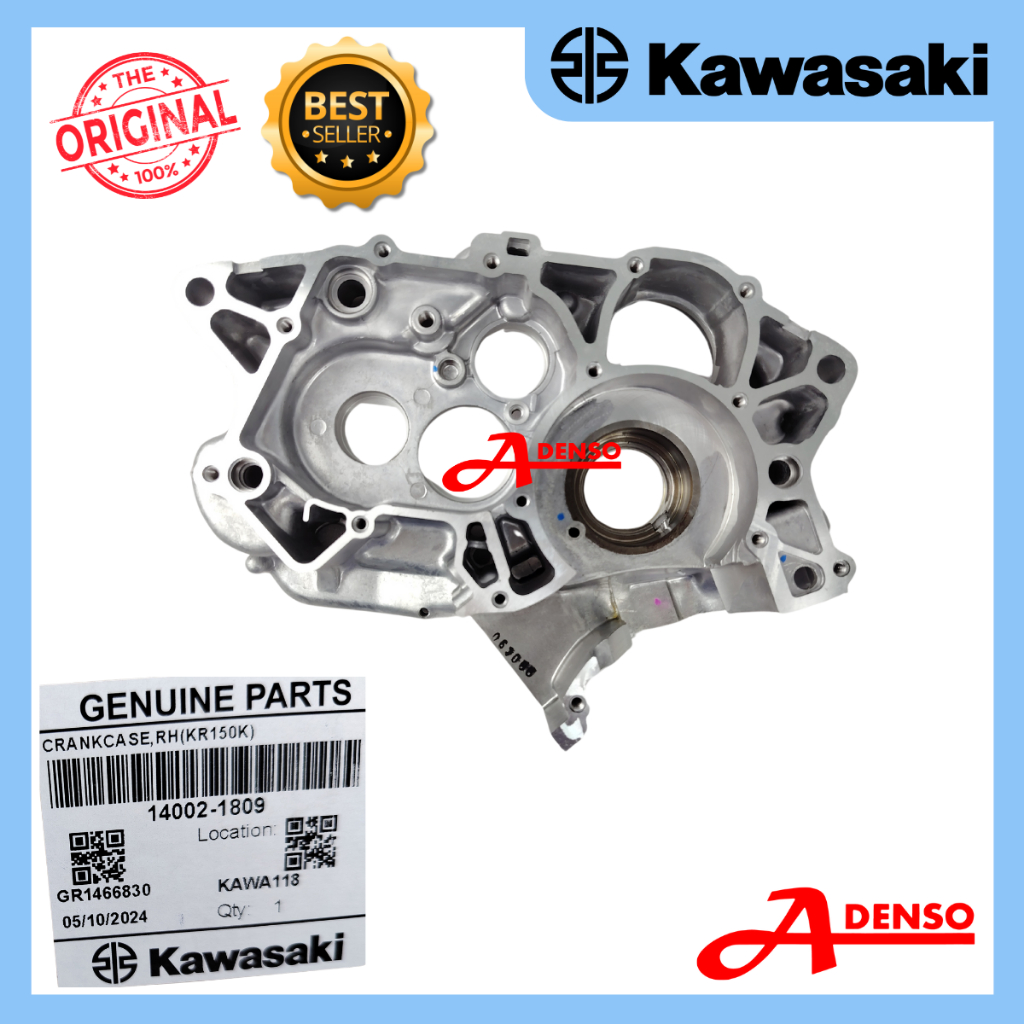 ZX150 NINJA150RR SUPERKIPS RR150 CRANKCASE RH KOTAK ENGINE KANAN CLUTCH ...