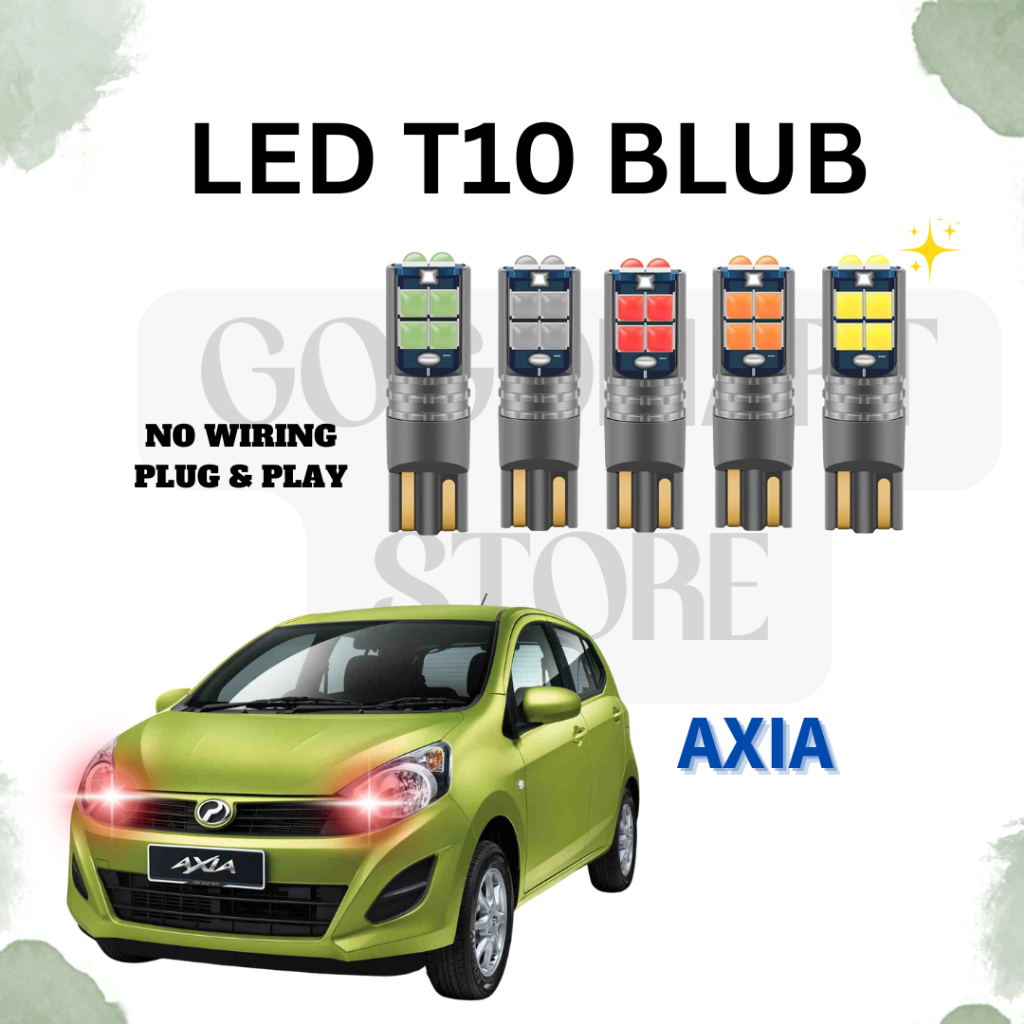 PERODUA AXIA LED Bulb Small Headlamp Number Plate Light T10 Lampu Senja ...