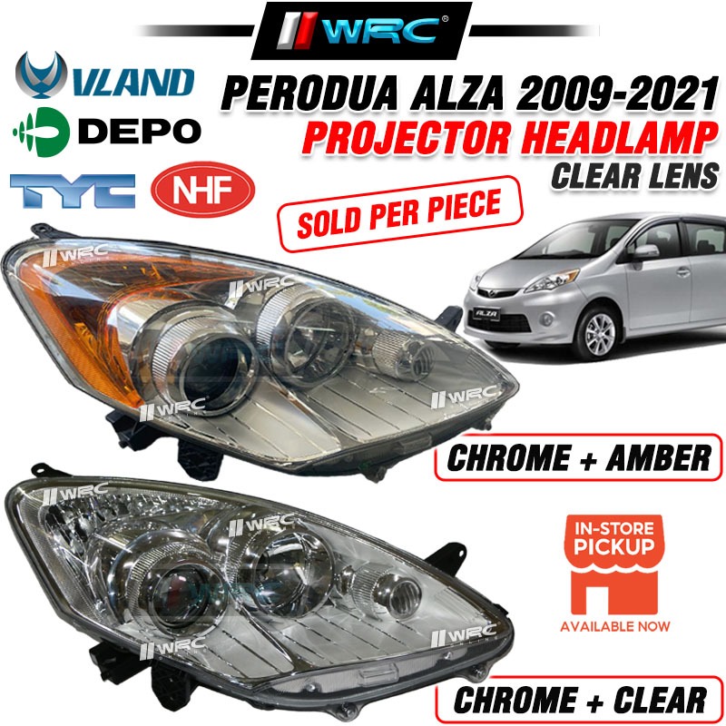 Perodua Alza 2009 - 2021 VLAND / DEPO / TYC / NHF Projector Headlamp ...