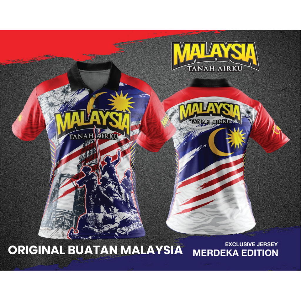Baju T-Shirt Merdeka Malaysia 🇲🇾 XS - 7XL | Lengan Pendek/Long Sleeve ...