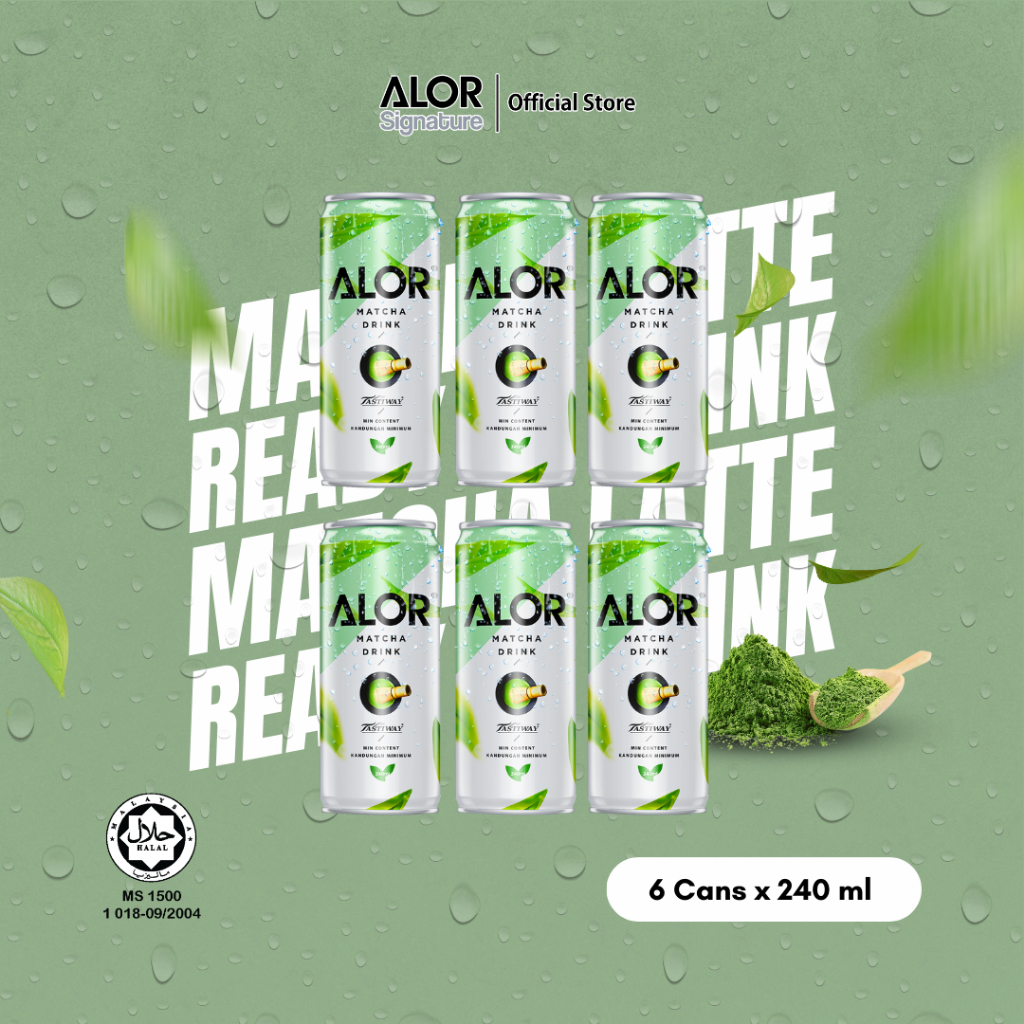 ALOR Matcha Latte Sedia Diminum (RTD)Ready-To-Drink: Nikmati Kesegaran ...