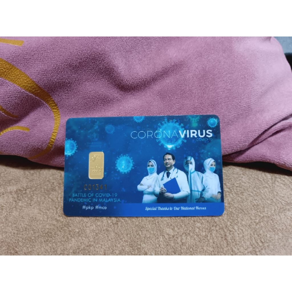 Public Gold 1g (Au 999.9) 24K Coronavirus Limited Edition (Ready Stok ...