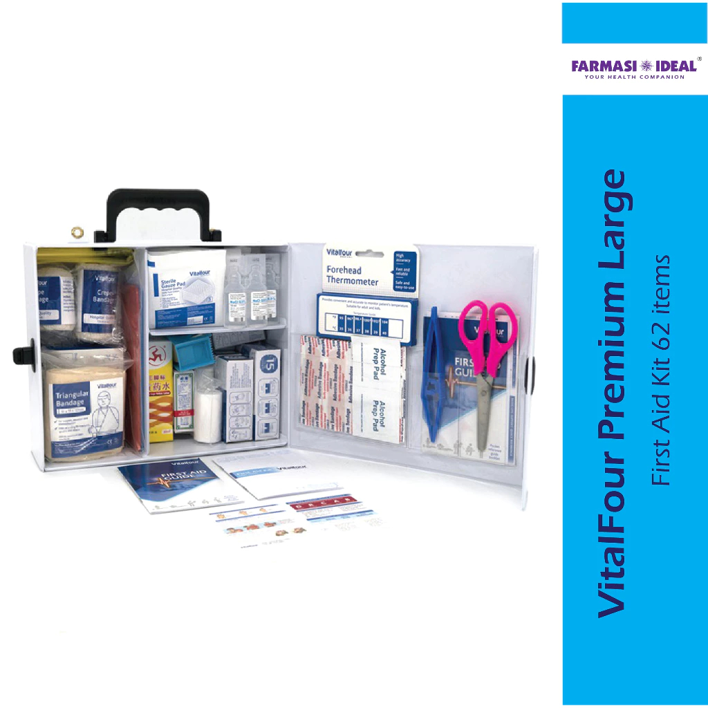 Vitalfour First Aid Kit PREMIUM Large [VFM-PL05] (62pcs) | Shopee Malaysia