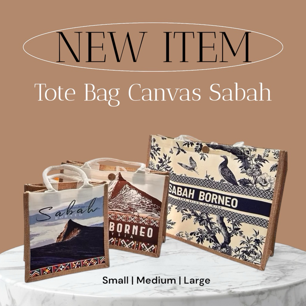 Tote Bag Sabah Canvas Women Travel Beg | Shopee Malaysia