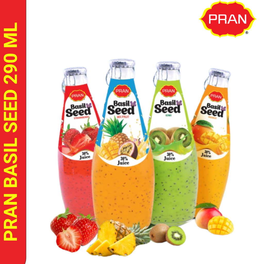 PRAN Basil Seed Fruit Juice (290ml) | Shopee Malaysia