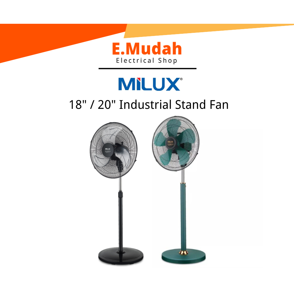 Milux 18''/20'' Industrial Stand Fan (Heavy Duty) | MISF-1801 ...