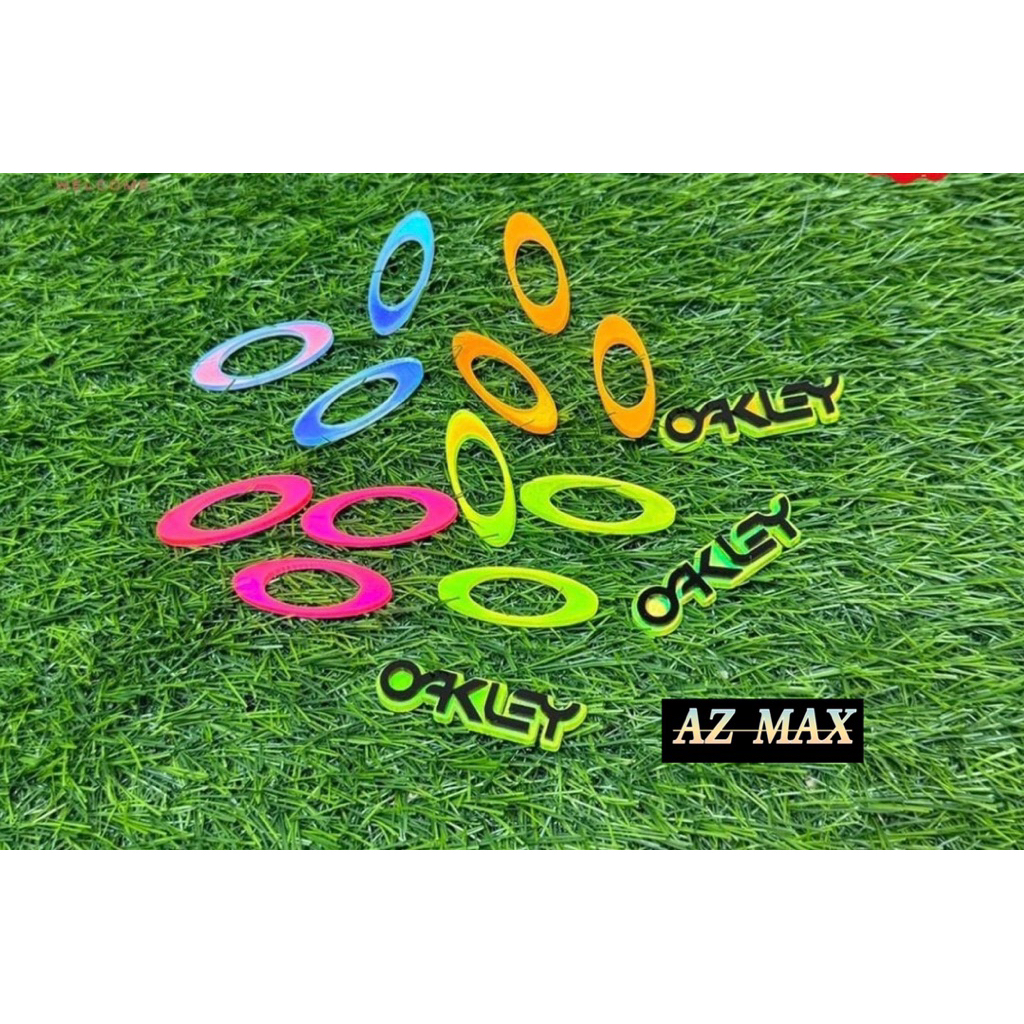 Oakley logo timbul pantul cahaya two layer amblem papan arcylic ...