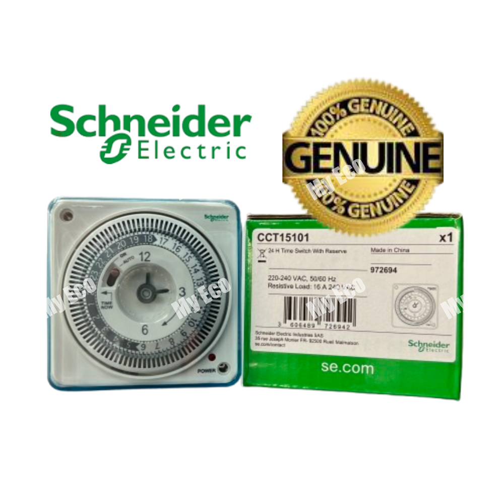 Schneider ( CCT15101 ) 24-Hour Mechanical Time Switch with Reserve ...