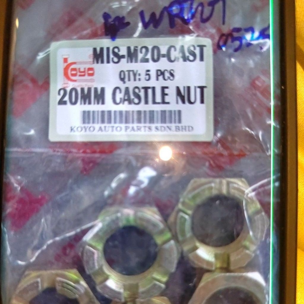MIS-M20 CASTLE NUT MADE IN MALAYSIA can Use for HINO NISSAN fuso isuzu ...
