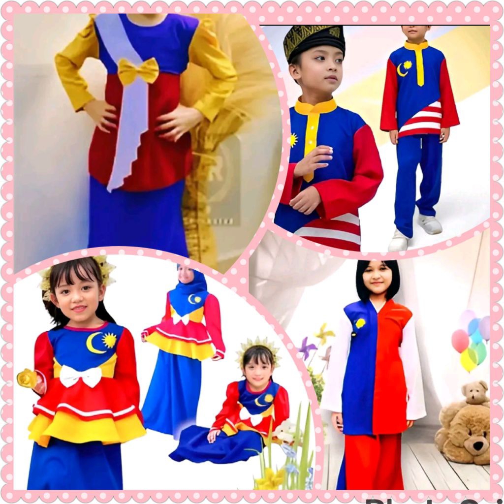 BAJU MERDEKA KANAK-KANAK, BAJU MERDEKA LELAKI, BAJU MEREKA PEREMPUAN ...