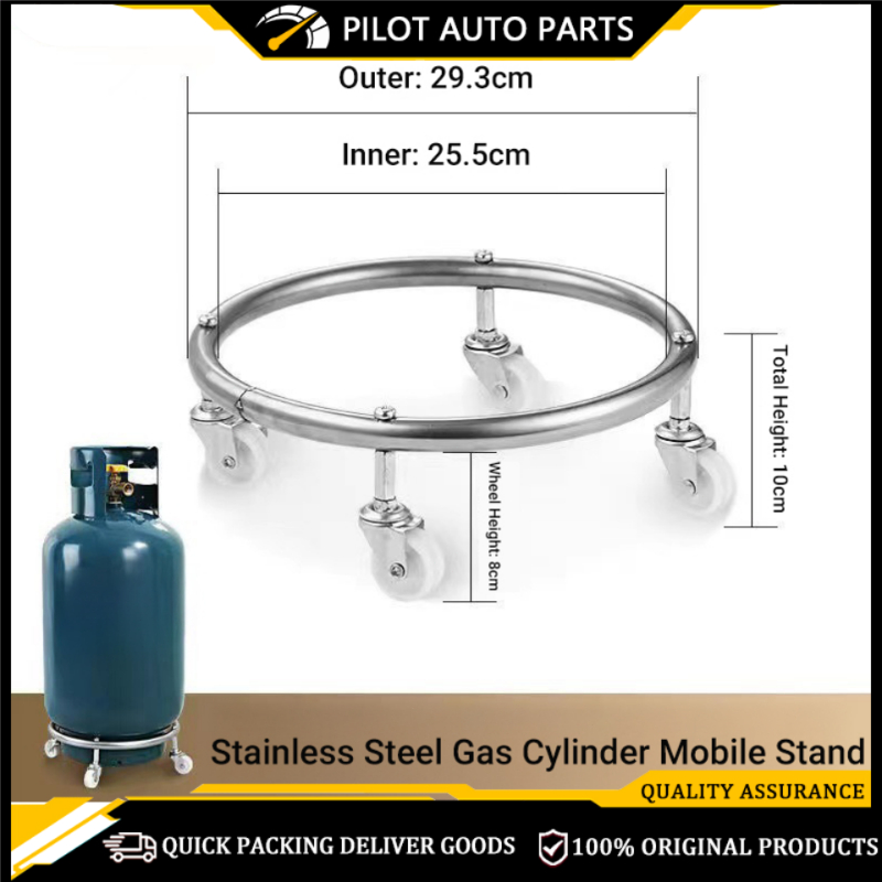 Thick 4 Wheel Iron Gas Tank Roller Metal Gas Stand Gas Roller Base Roda ...