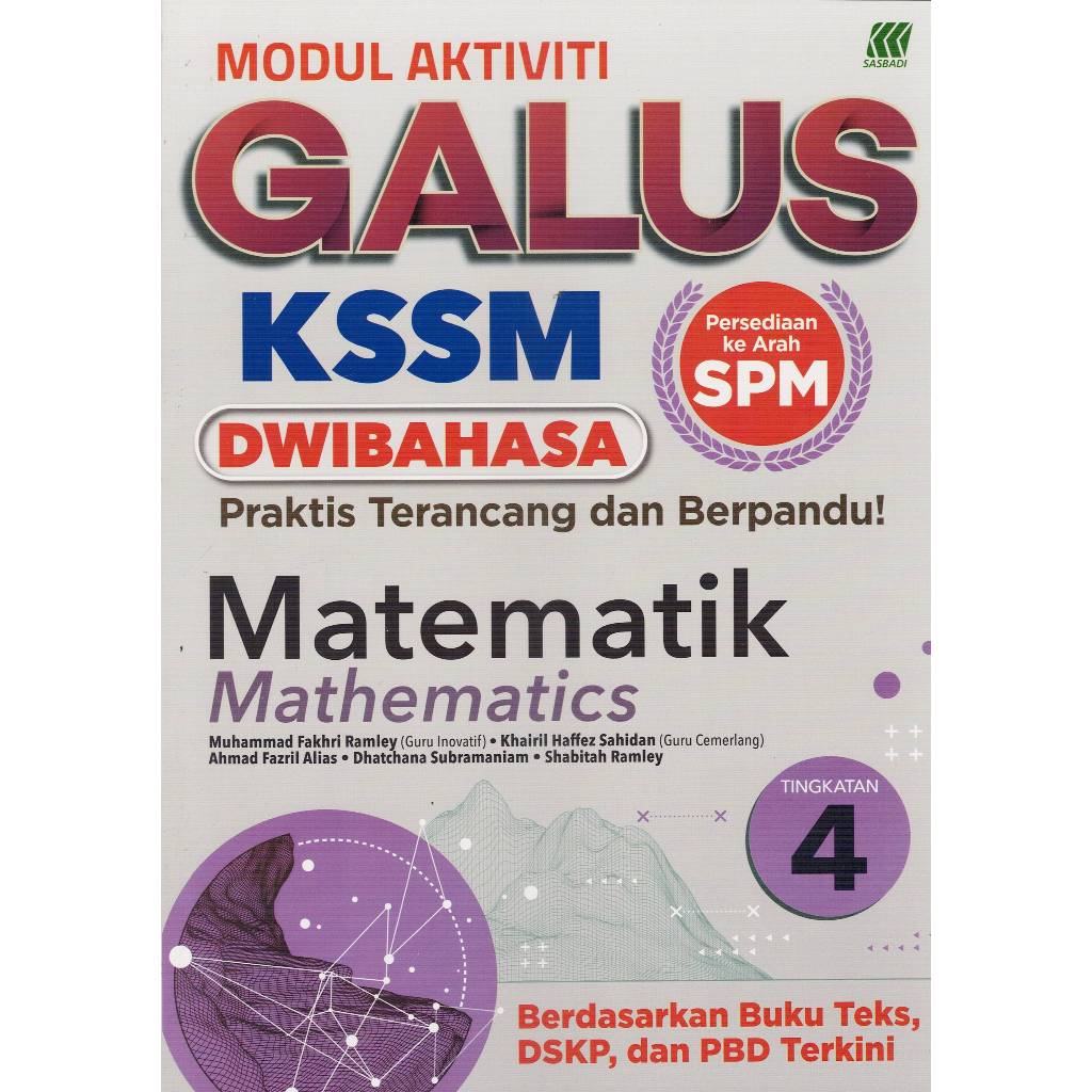 BUKU LATIHAN ( 2025 ) : MODUL AKTIVITI GALUS SPM MATEMATIK ...