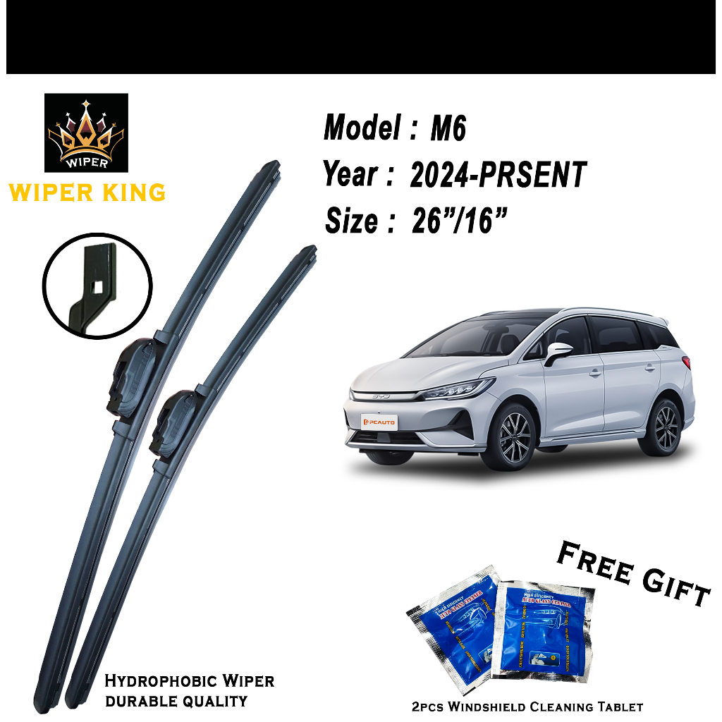 🔥WIPER KING🔥 BYD M6 (2024-PRESENT) WIPER KING GERMAN TECHNOLOGY ...