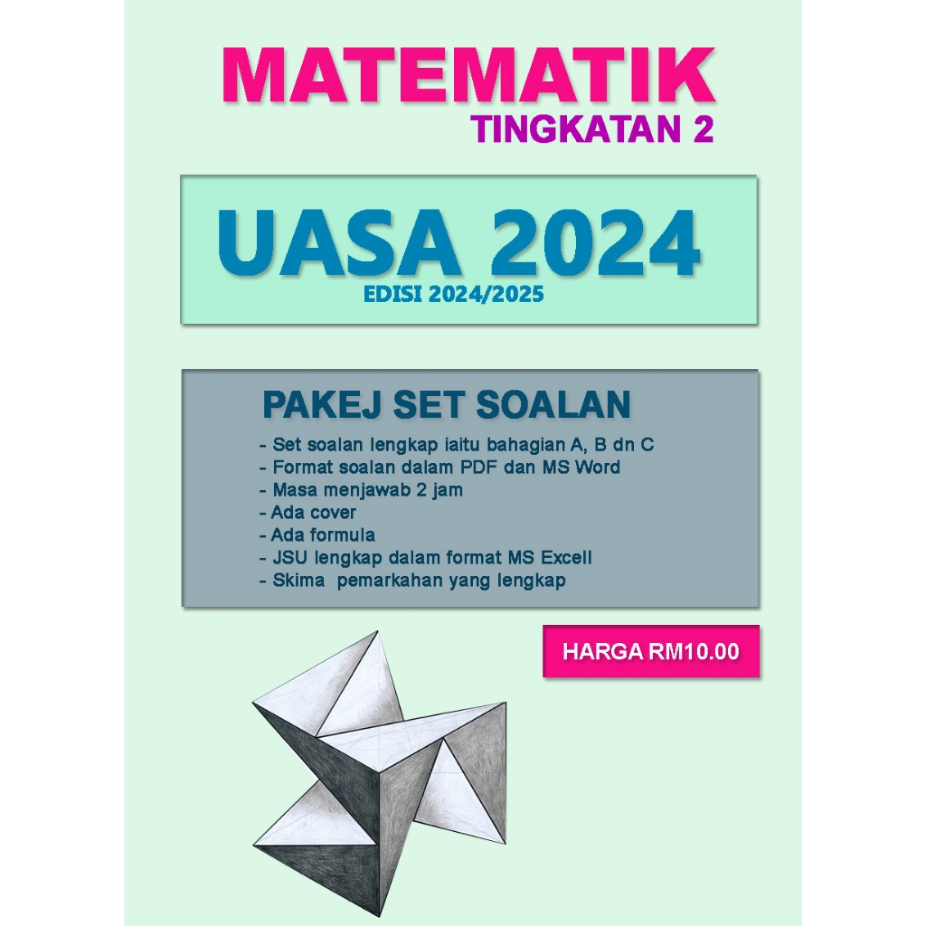 [PDF & MS Word] MATEMATIK TINGKATAN 2 | Kertas Soalan UASA Sesi 2024/2025 | Soalan Lengkap ...