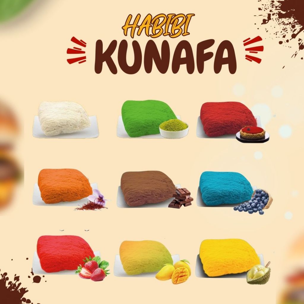 Fresh Kunafa Dough 500g - 1kg all flavors By Habibi KunafaReady Stock ...