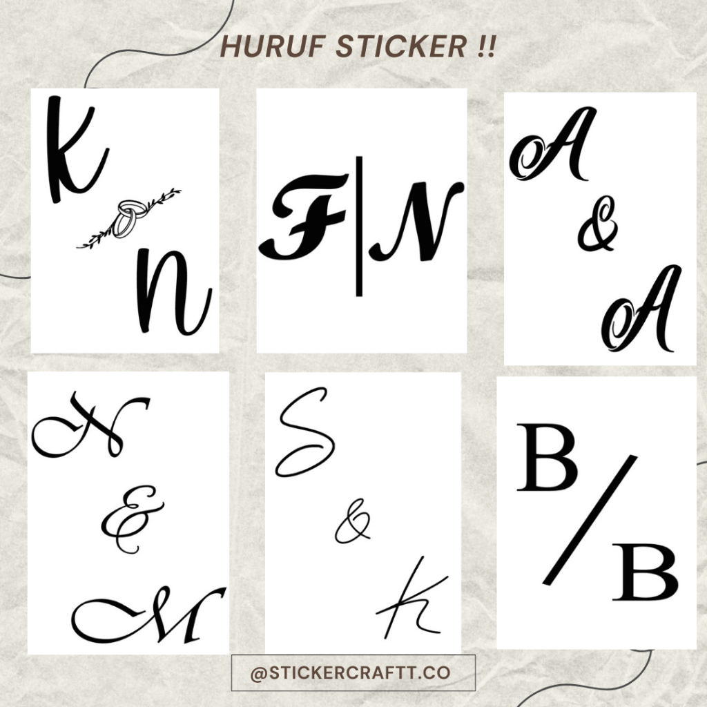 HURUF STICKER CUSTOM Majlis /Perkahwinan/Pertunangan | Shopee Malaysia