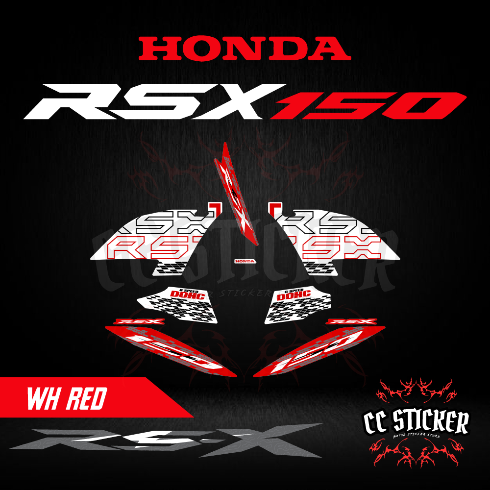 HONDA RSX 150 | MOTOR STRIPE STICKER AEROX DESIGN (49) CUSTOM BODY ...
