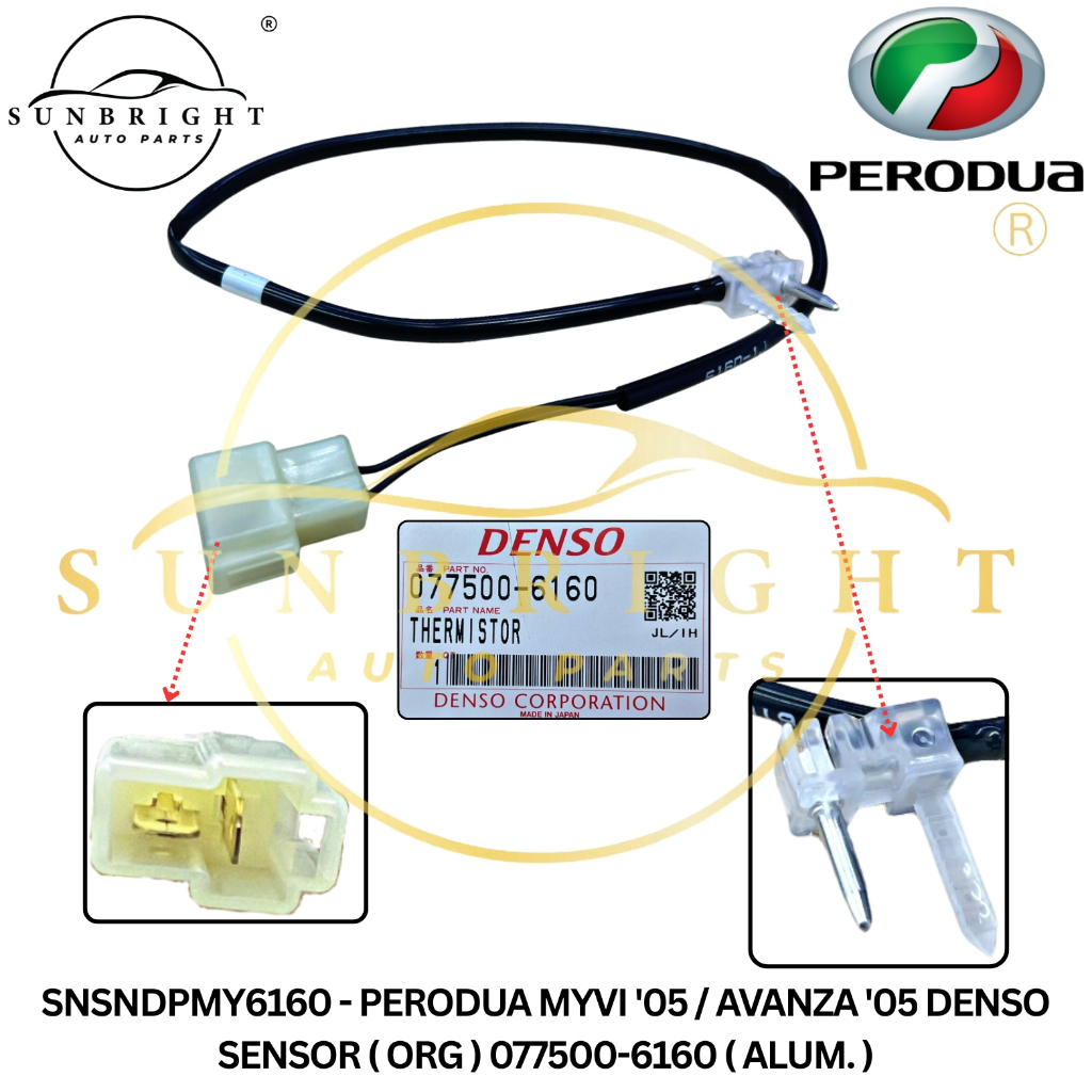 PERODUA MYVI '05 / AVANZA '05 DENSO SENSOR ( ORG ) 077500-6160 ( ALUM ...