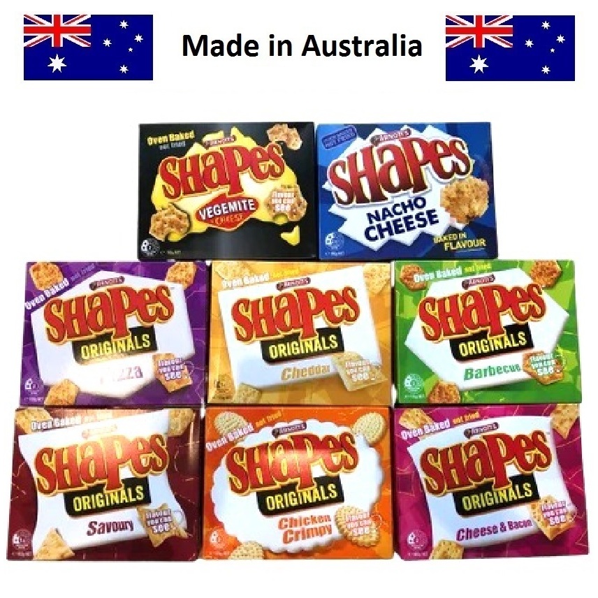 Arnott's Shapes Originals Assorted Flavour (Chicken Crimpy / Nacho ...