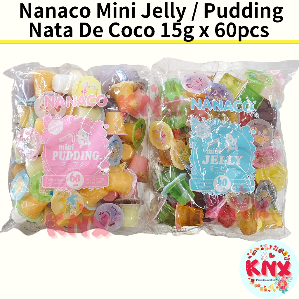Nanaco Mini Jelly Pudding with Nata De Coco 15g x 60pcs | Shopee Malaysia