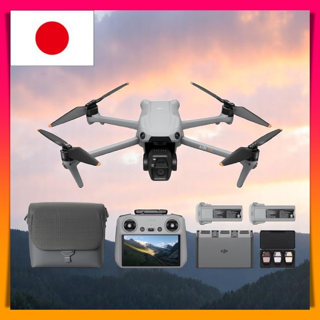 DJI Air 3S Fly More Combo with RC 2 Dual-Screen – 4K/60fps, 1-Inch CMOS, 135 Min Flight | Shopee ...